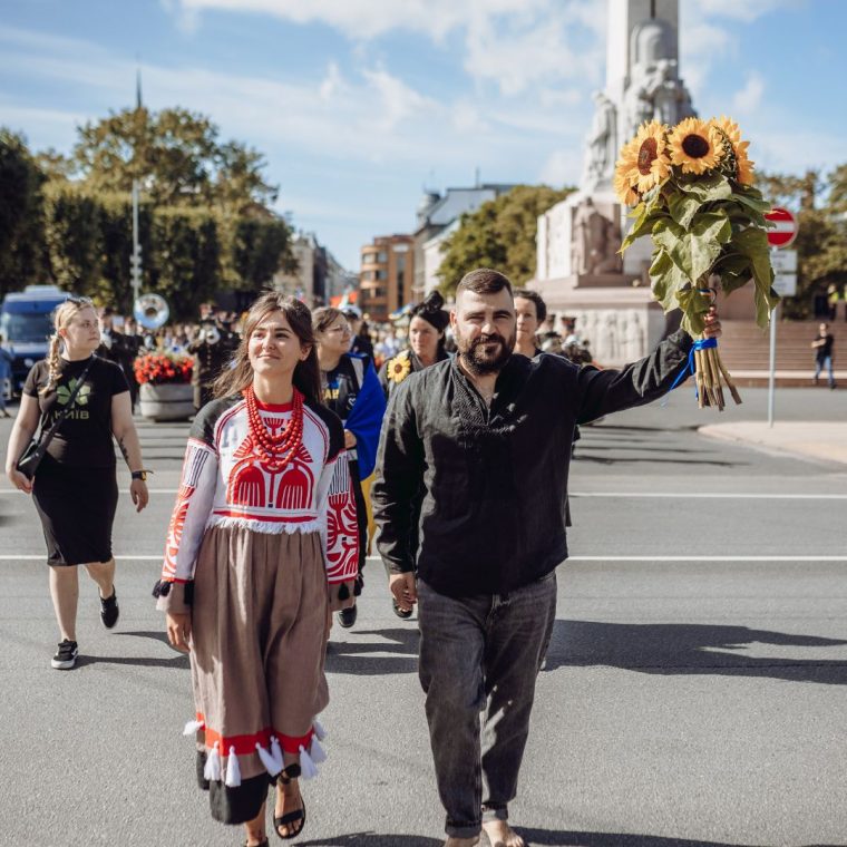 “Sunflower Path” march on Ukraine's Independence day - Tavi Draugi